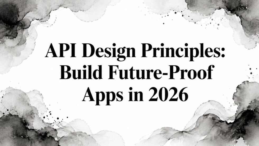 API Design Principles: Build Future-Proof Apps in 2026